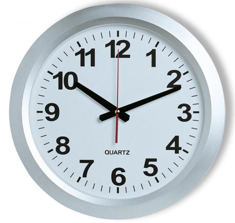 Foto reloj-pared-analogico-numeros-grandes - ABA